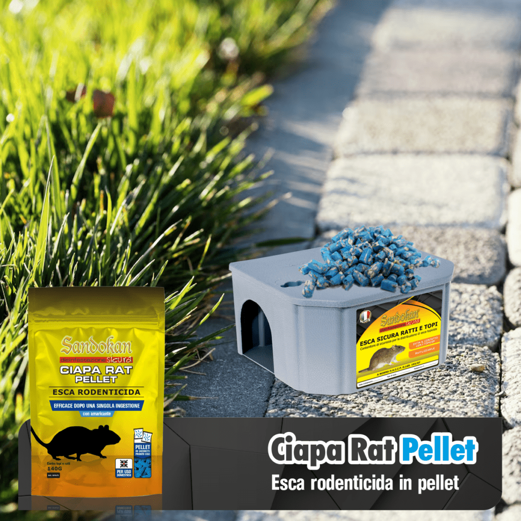 "Ciapa Rat Pellet" Rodenticide bait - Sandokan